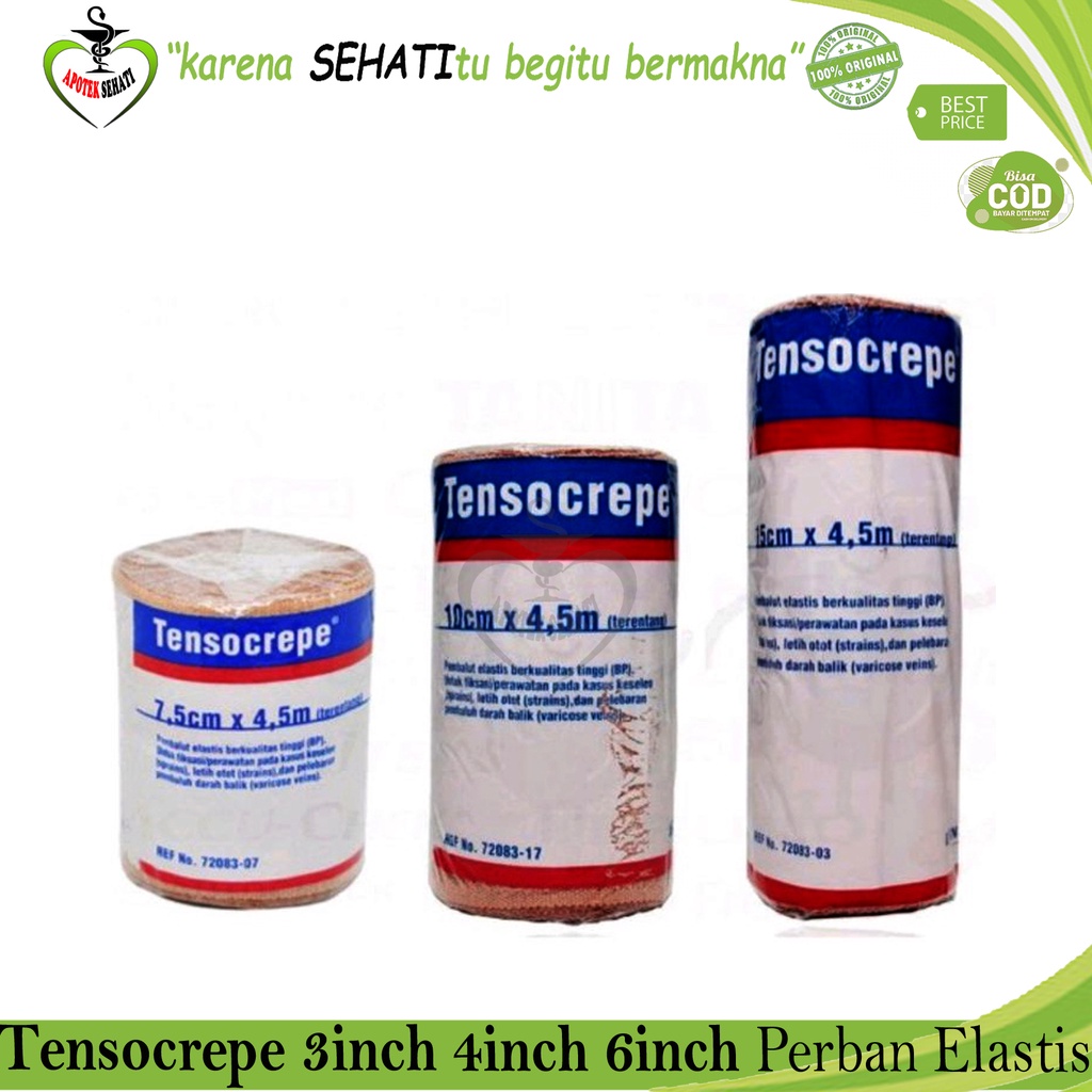 Jual Tensocrepe Perban Elastis BSN Ukuran 3-4-6 Inch | Shopee Indonesia