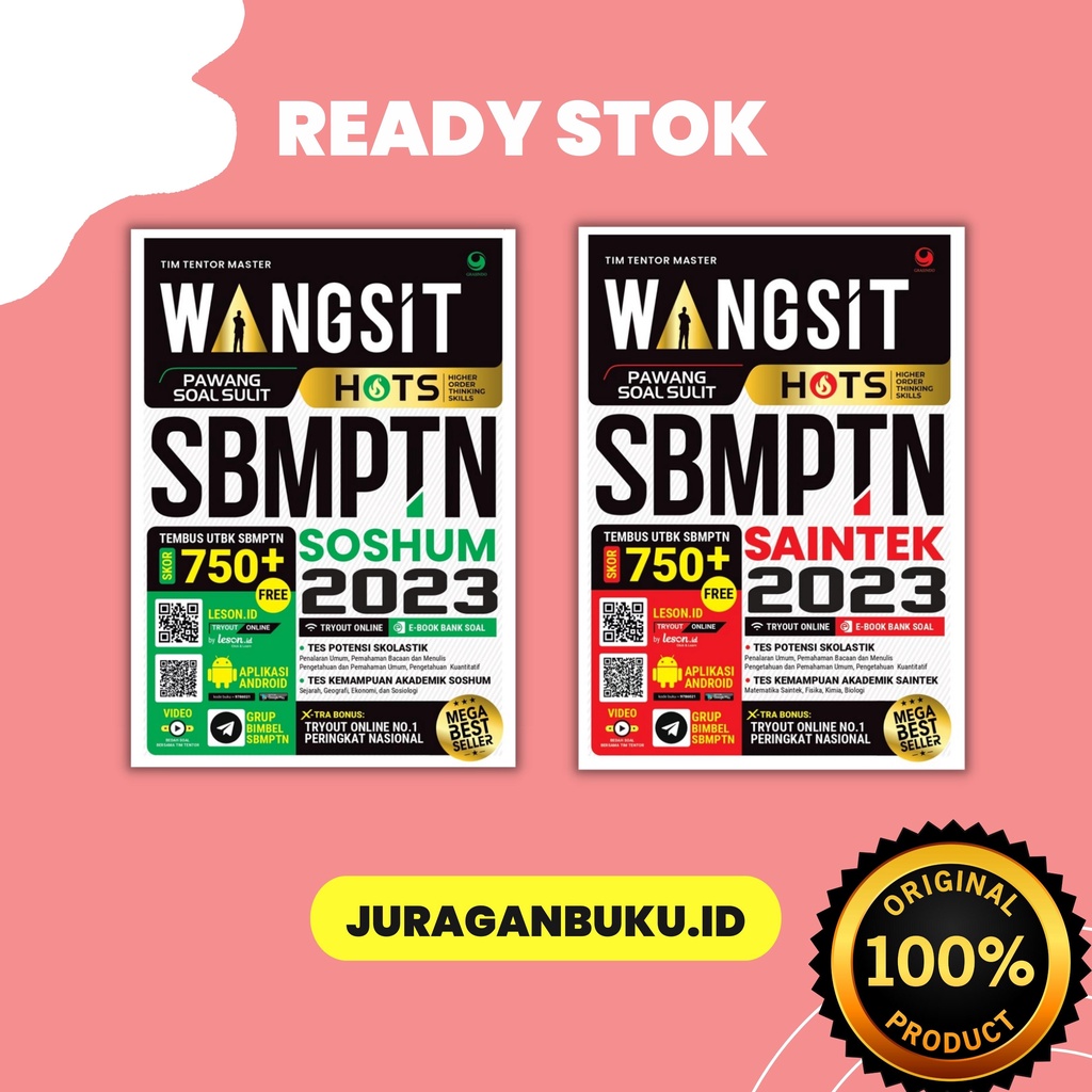 Jual Buku Wangsit 2023 / Buku wangsit saintek 2023 / Buku wangsit soshum 2023 SBMPTN Saintek ...