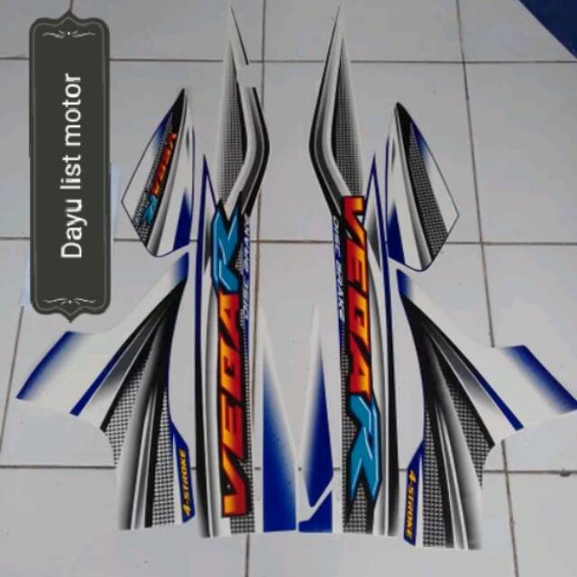 Jual striping vega r 2005 biru putih | Shopee Indonesia