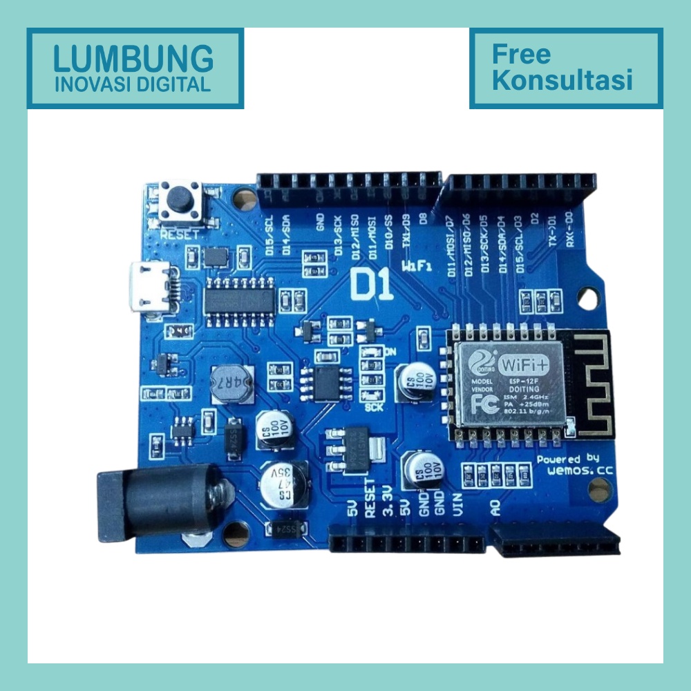 Jual Wemos D1 Arduino Compatible Based Esp8266 Alternatif Arduino Uno 8896
