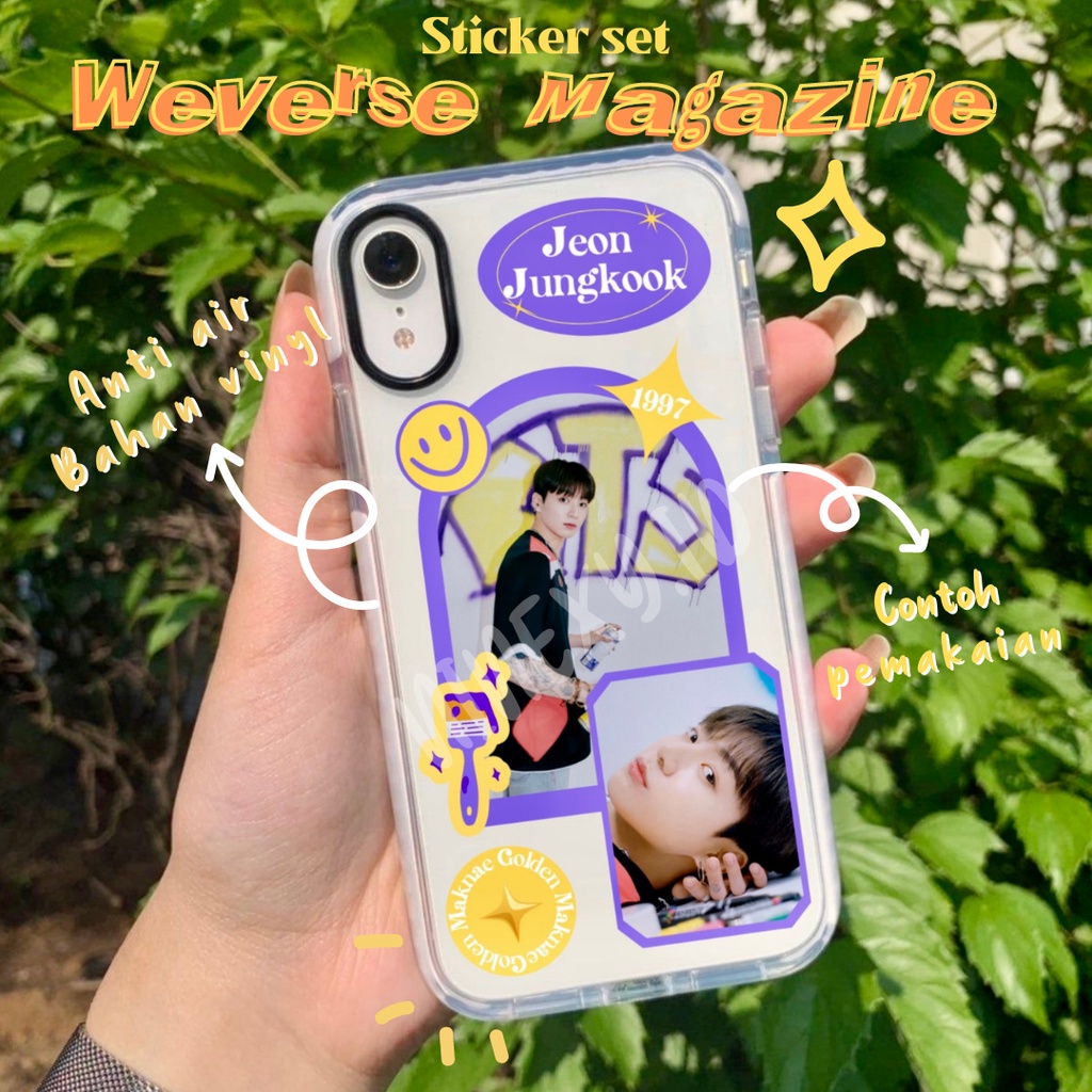 Jual Stiker BTS Weverse Magazine Jungkook Taehyung Jimin Suga jin jhope ...