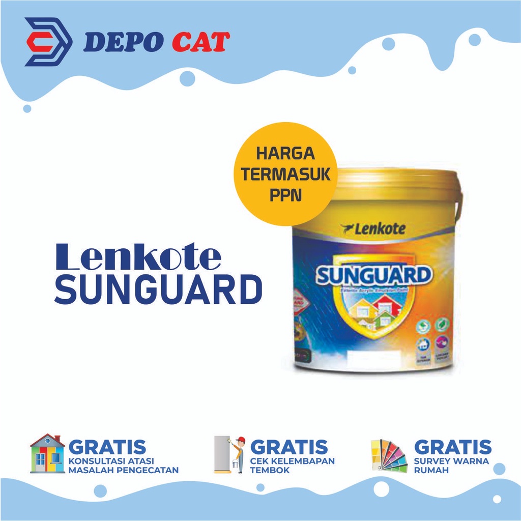 Jual Avian Lenkote Sunguard White 20L | Shopee Indonesia