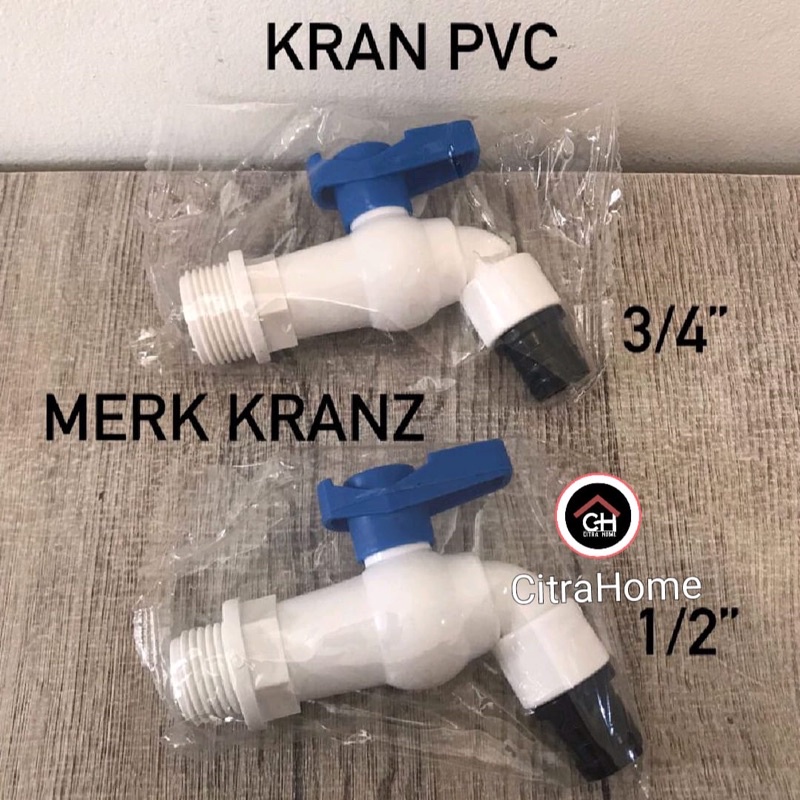 Jual Kran Tembok PVC 1/2” & 3/4” Kranz KP-04 | Shopee Indonesia