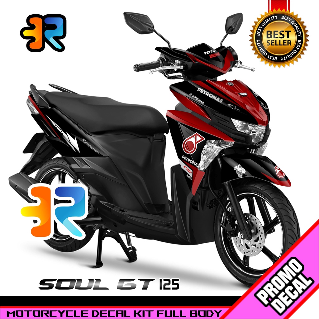 Jual Decal Motor Soul GT 125 Desain Petronas Sticker Decal Full Body ...