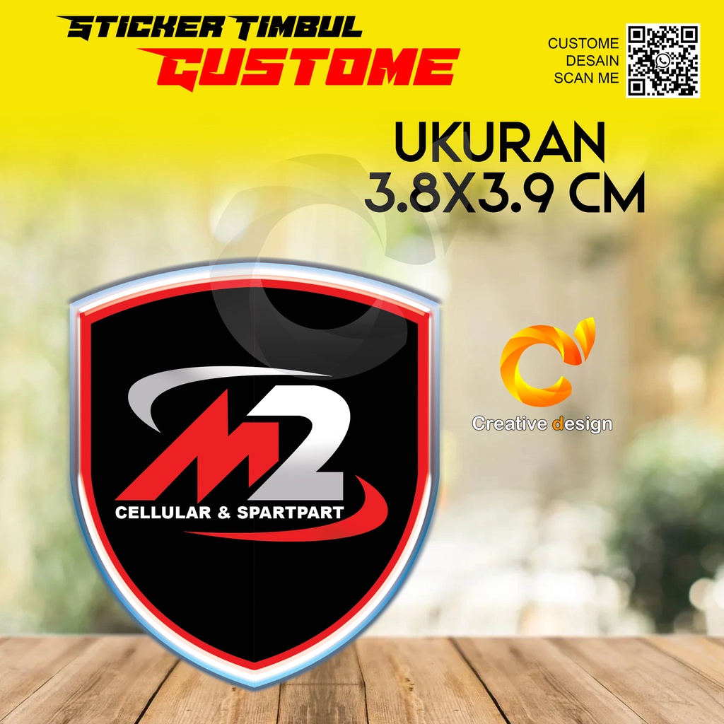 Jual AKSESORIS/LOGO/EMBLEM STICKER TIMBUL RESIN BENING CUSTOME TERMURAH ...