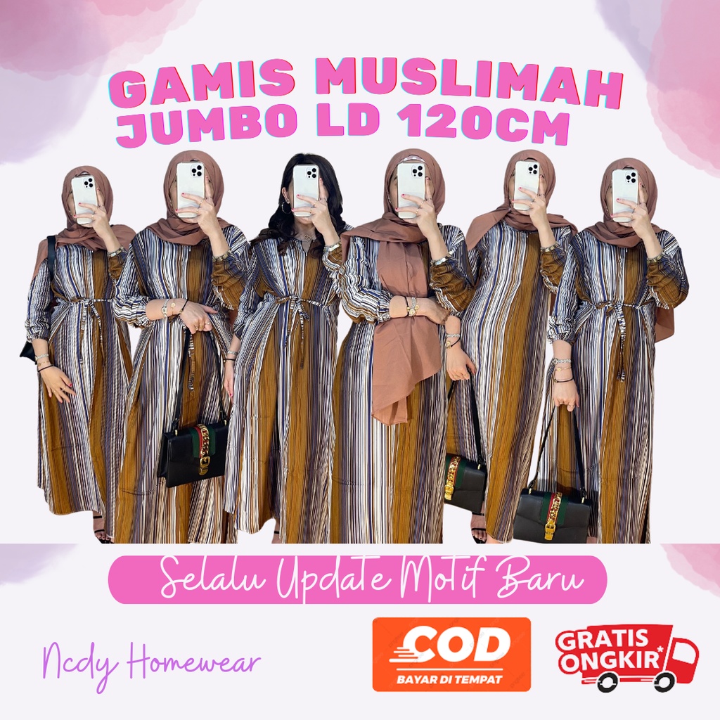 Jual NCDY HOMEWEAR DASTER PANJANG TANGAN PANJANG MUSLIMAH GAMIS HIJAB ...