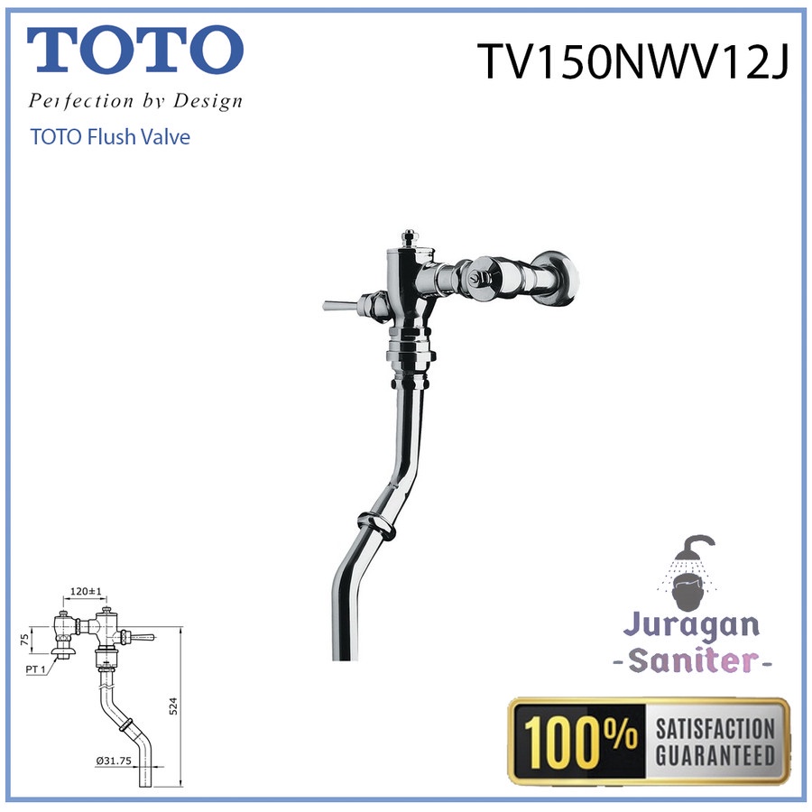 Jual Flush Valve Closet jongkok TOTO TV150NWV12J | Shopee Indonesia