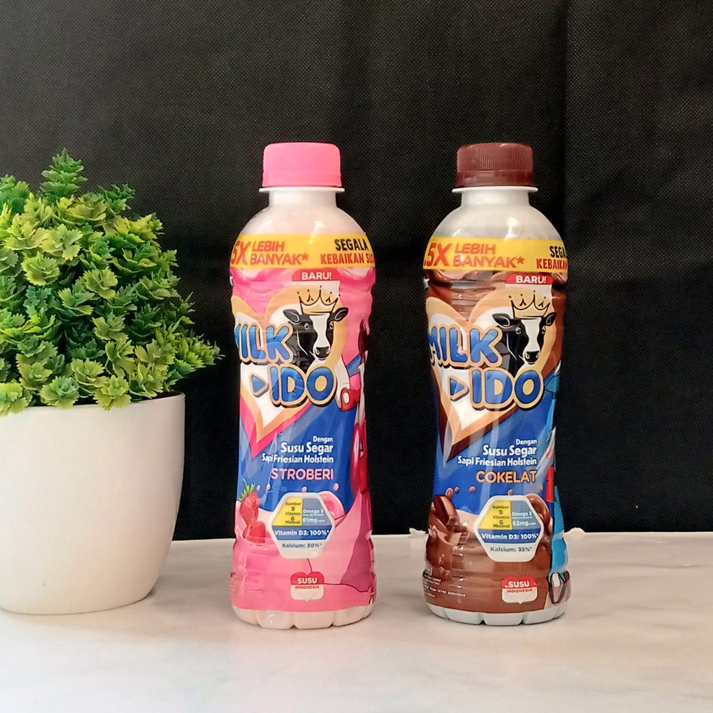 Jual Milk-Ido Susu Segar 300ml (Straebry/Coklat) | Shopee Indonesia