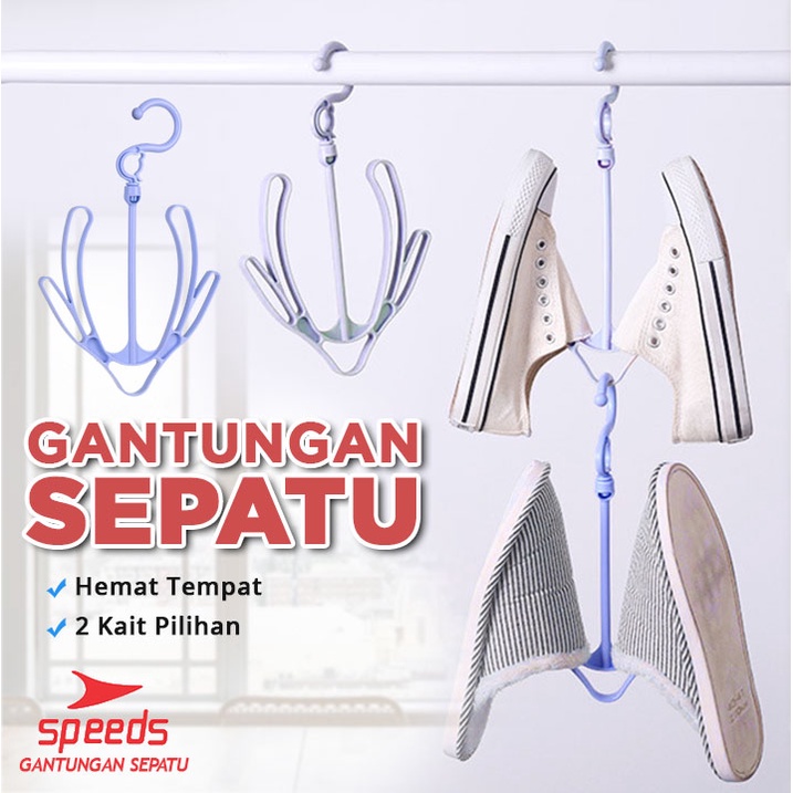 Jual SPEEDS Gantungan Sepatu Hanger/Jemuran Sepatu Sandal Pengering ...