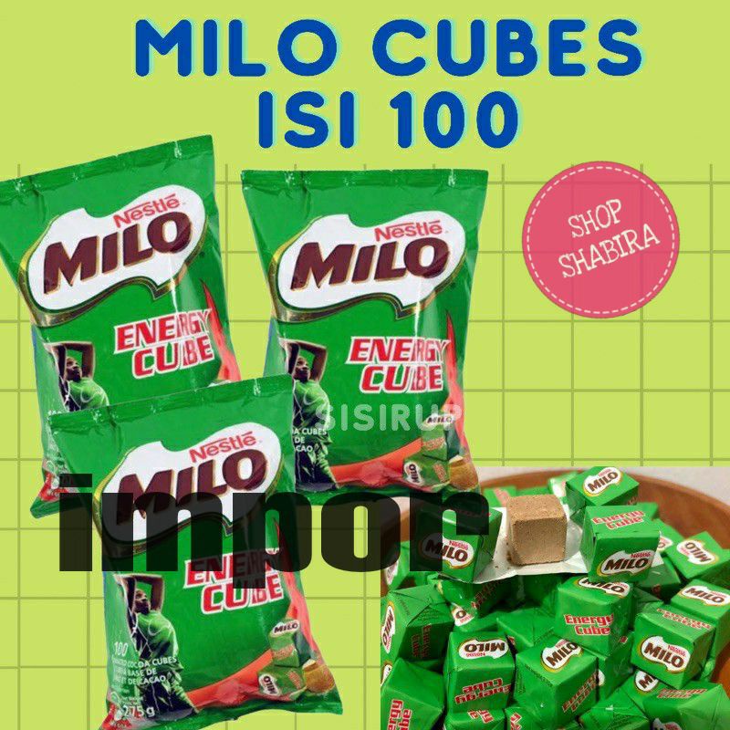 Jual permen milo cube energi impor | Shopee Indonesia