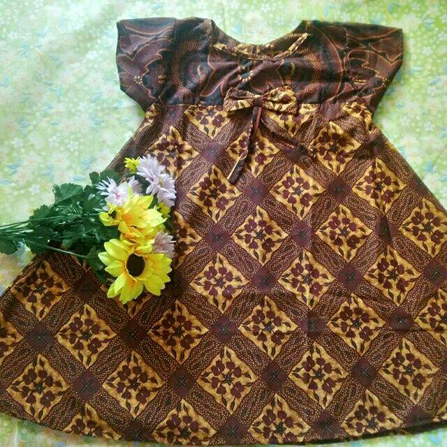Jual Baju Batik Anak Perempuan/Dress Batik/Terusan Batik Anak Perempuan ...