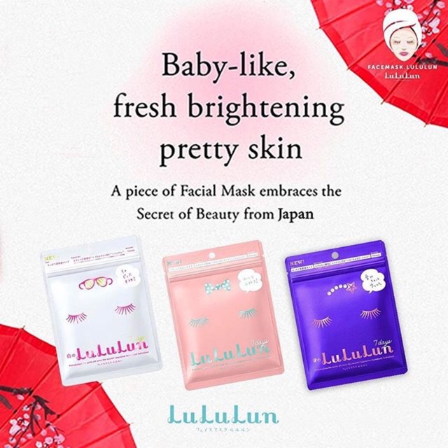 Jual LULULUN MASK 7 sheet / SHEET MASK ORIGINAL JAPAN | Shopee Indonesia