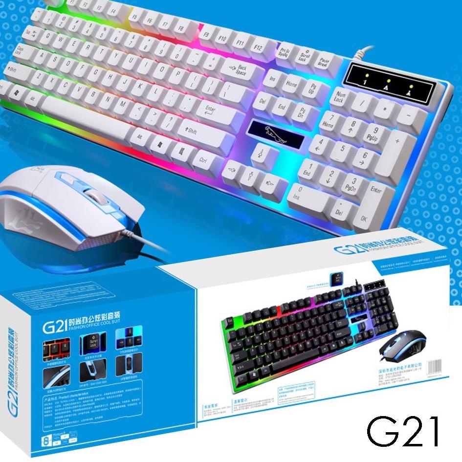 Jual trxU0g0F--# HJ # G21 USB Wired Mechanical Suspended Keyboard led ...