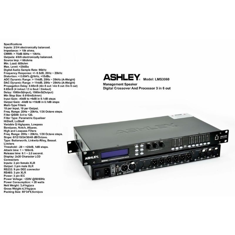 Jual Management Ashley LMS3060 Original Digital Crossover - Processor 3 ...