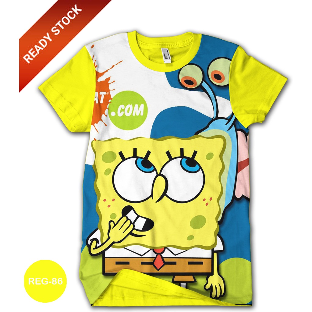 Jual Baju SpongeBob DEWASA dan ANAK Kaos SpongeBob SquarePants Kartun ...