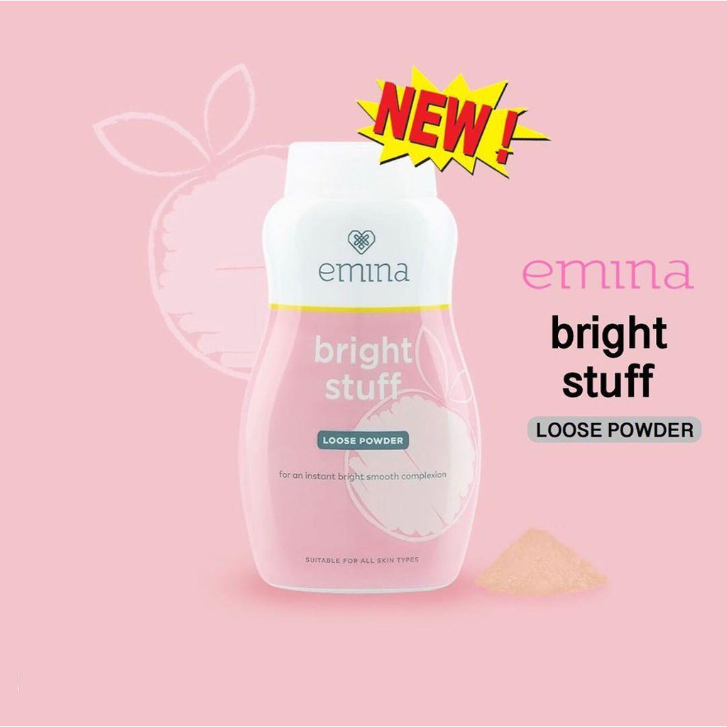 Jual EMINA Bright Stuff Loose Powder | Bedak Tabur | Shopee Indonesia