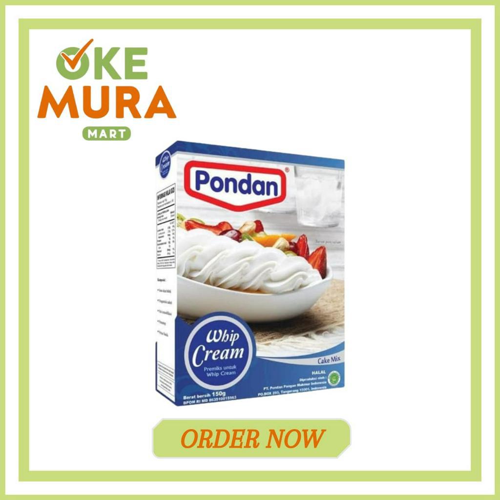 Jual PONDAN WHIP CREAM/CREAM KUE/CREAM CAKE INSTANT PONDAN | Shopee ...