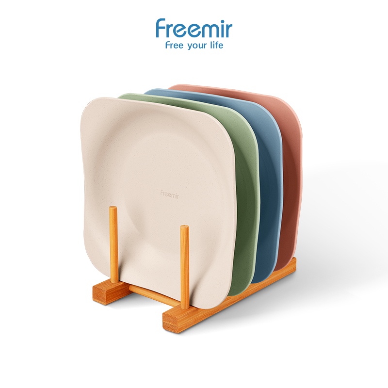 Jual Freemir Set 4 Pcs Piring Bunga 20cm Piring Makan Wheat Straw Set 4 ...