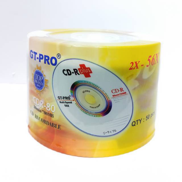 Jual CD-R GT PRO / CDR Blank GT PRO / CDR GT PRO ISI 50PCS 700MB ...