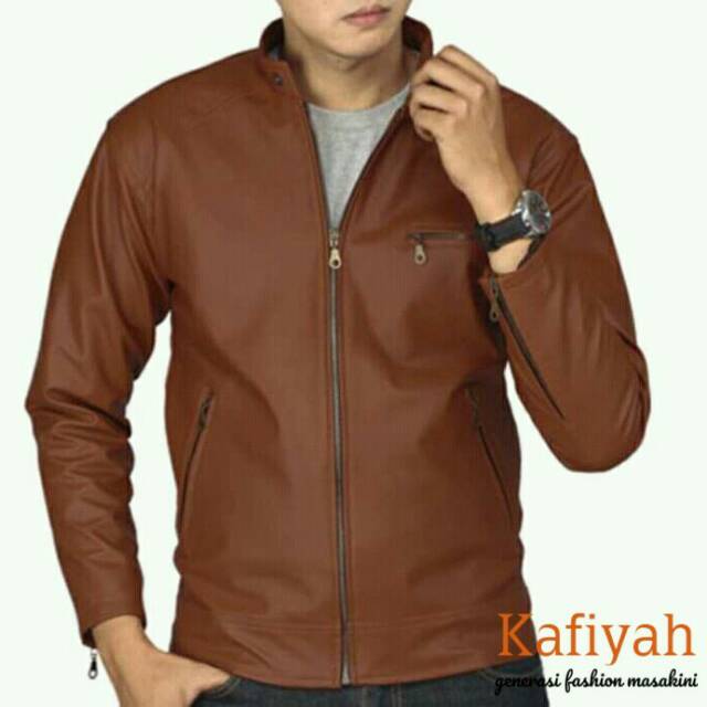 Jual Jaket Kulit Pria Model Formal | Shopee Indonesia