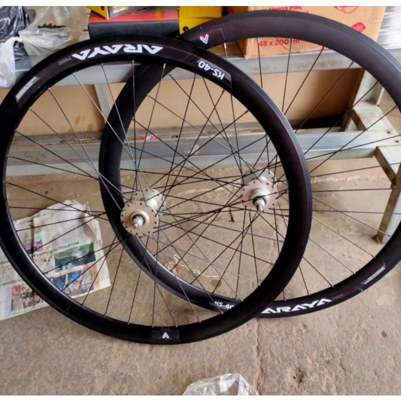 Jual wheelset fixie 700c araya ks40 | Shopee Indonesia