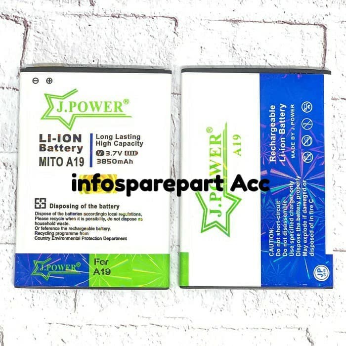 Jual Battery Baterai Mito A19 4G LTE - Mito SPRINT Double Power ...