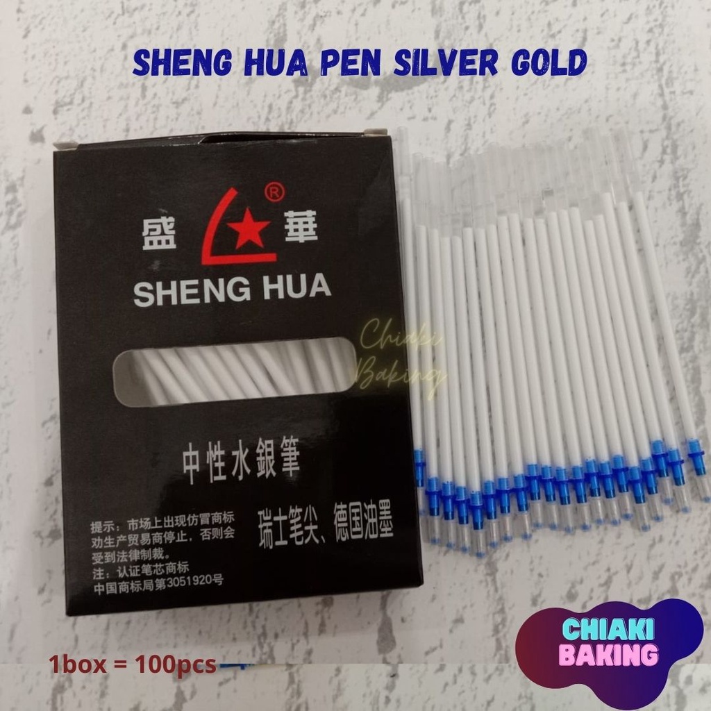 Jual Ready Sheng HUA Pen Pola tinta Putih Penanda Pola Kulit Spon ...