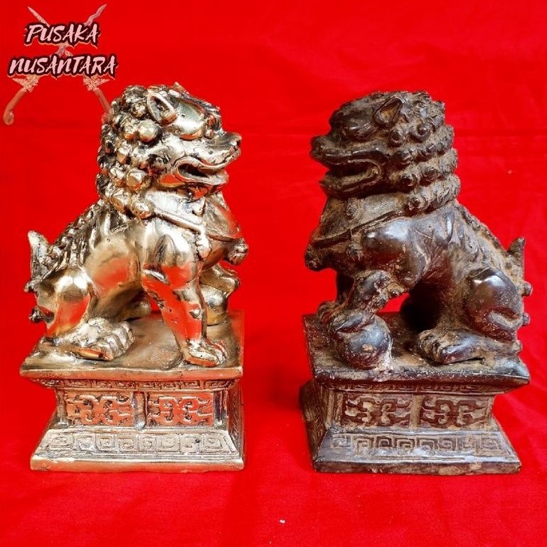 Jual Patung Singa Cina / Singa Kilin Duduk Menginjak Bola | Shopee ...