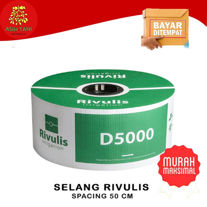 Jual Selang Drip Irigasi Rivulis D5000 Spacing 50 cm | Shopee Indonesia