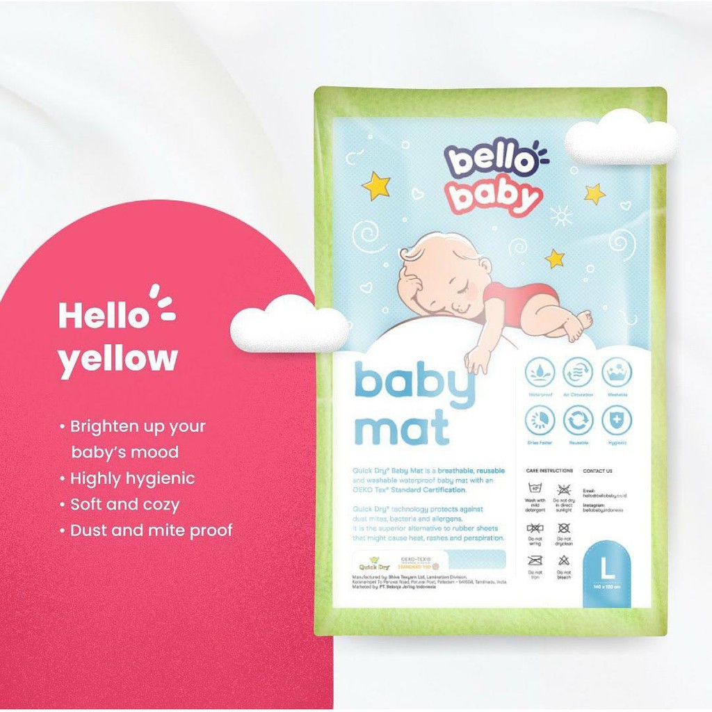 Jual Bello Baby Dry Sheet - Perlak Bayi Premium (size L) | Shopee Indonesia