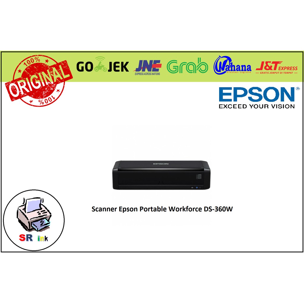 Jual Epson WorkForce DS-360W Wi-Fi Portable Scanner | Shopee Indonesia