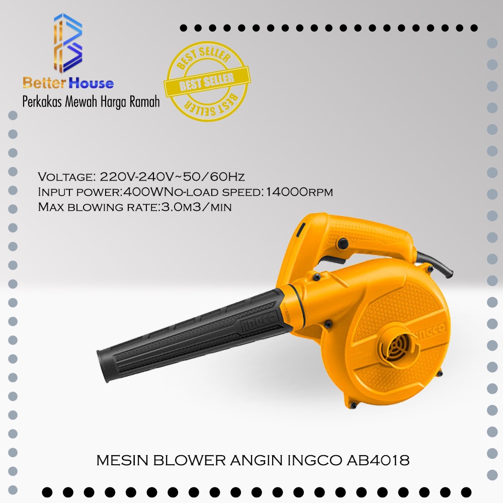 Jual Mesin Blower keong kucing anjing Pengering Bulu Hewan INGCO AB4018 ...
