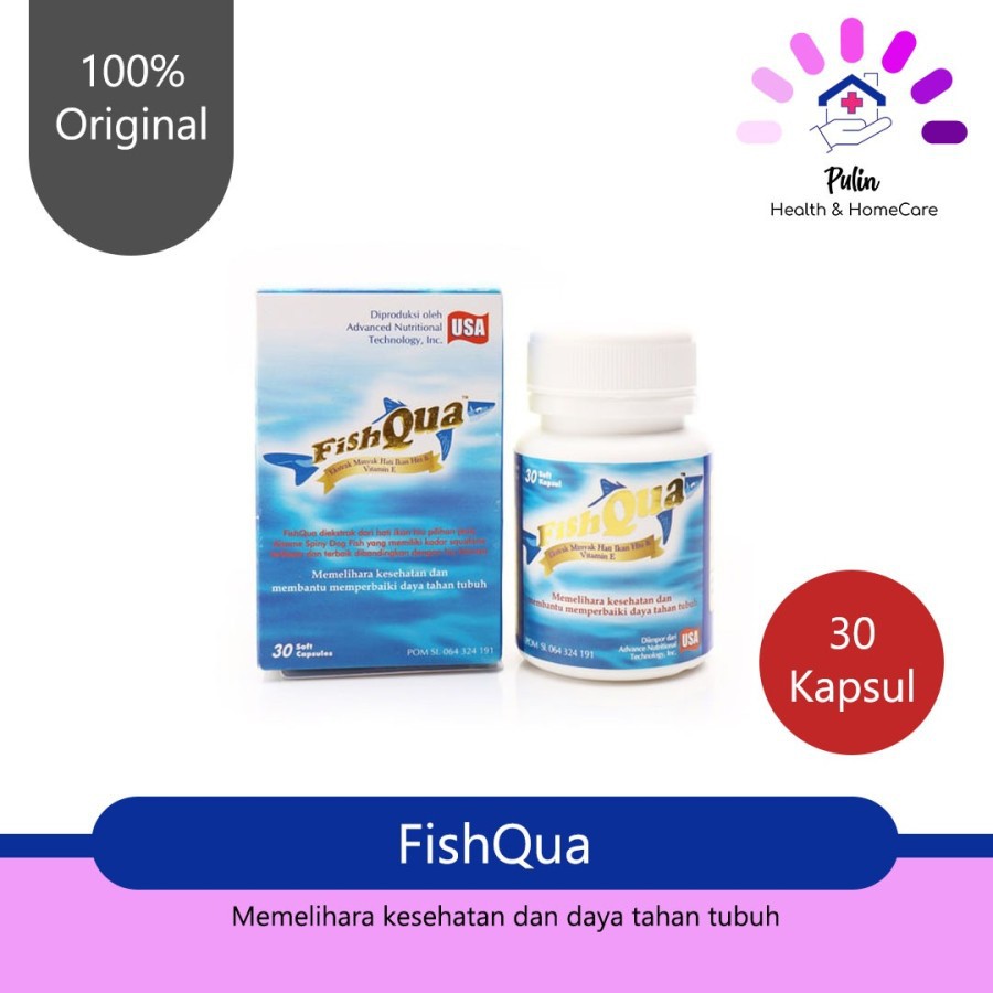 Jual FishQua 30 Kapsul / Suplemen Makanan Ekstrak Hati Ikan Hiu ...