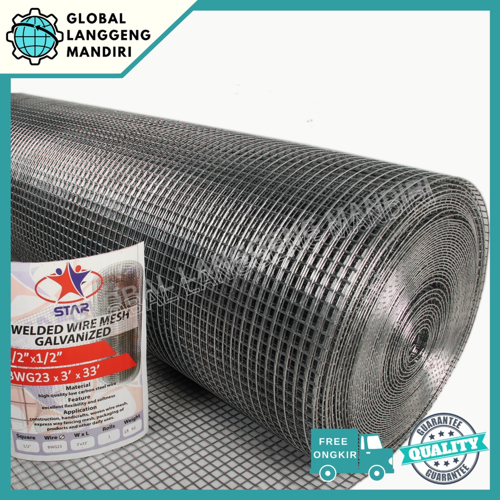 Jual KAWAT RAM GALVANIS 1/2"X1/2"X0.6MMx10M / KAWAT LOKET 12MM BWG23 ...