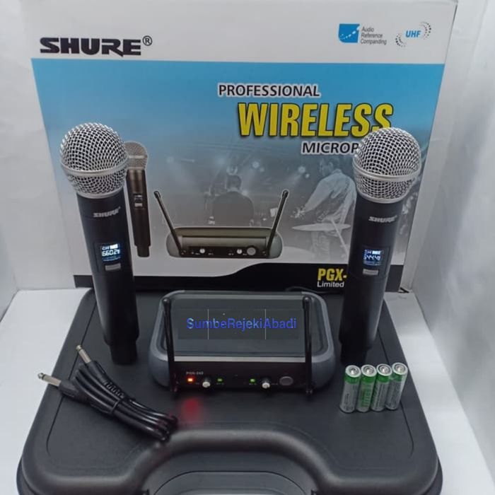 Jual Mic wireless Shure PGX 242 II new series original | Shopee Indonesia