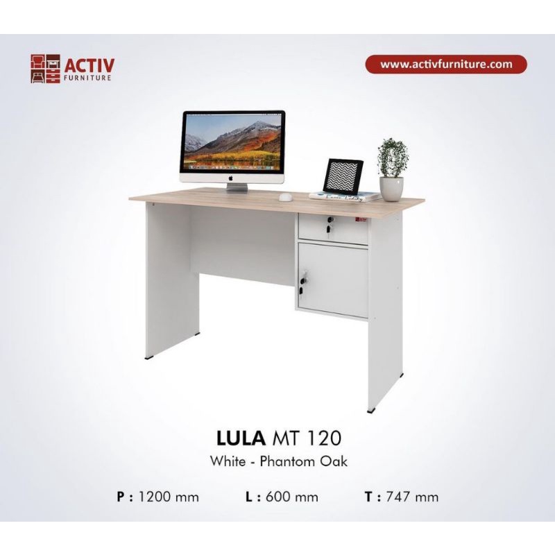 Jual Meja Kerja Office Table ACTIV LULA MT 120 | Shopee Indonesia