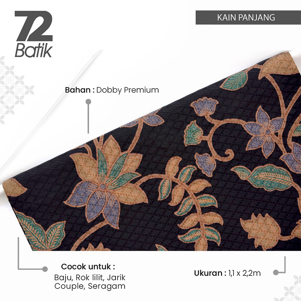 Jual KAIN BATIK PREMIUM Bahan Dobby Dobi Dobbi Dolbi Motif Parang Warna ...