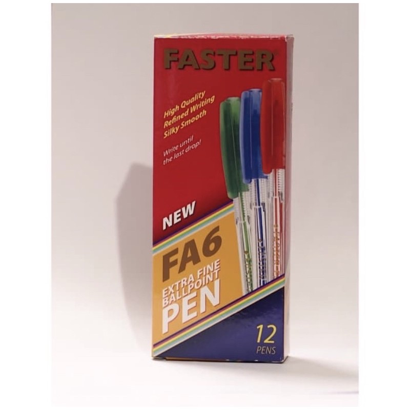 Jual Pulpen Faster Tinta Hitam 1 Box isi 12 pcs | Shopee Indonesia