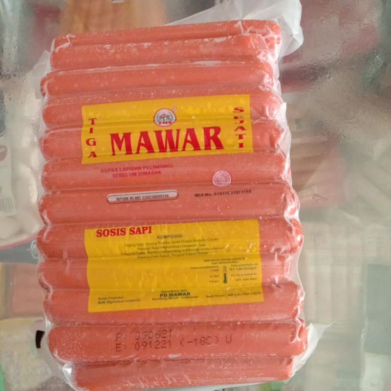Jual Sosis sapi mawar isi 32 berat 800 gr | Shopee Indonesia