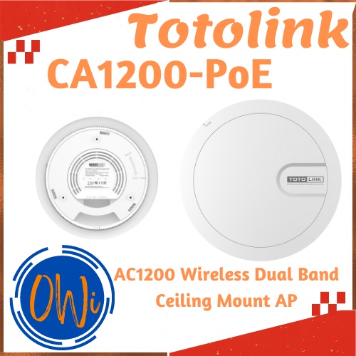 Jual Totolink CA1200-PoE AC1200 Wireless Dual Band Ceiling Mount AP ...