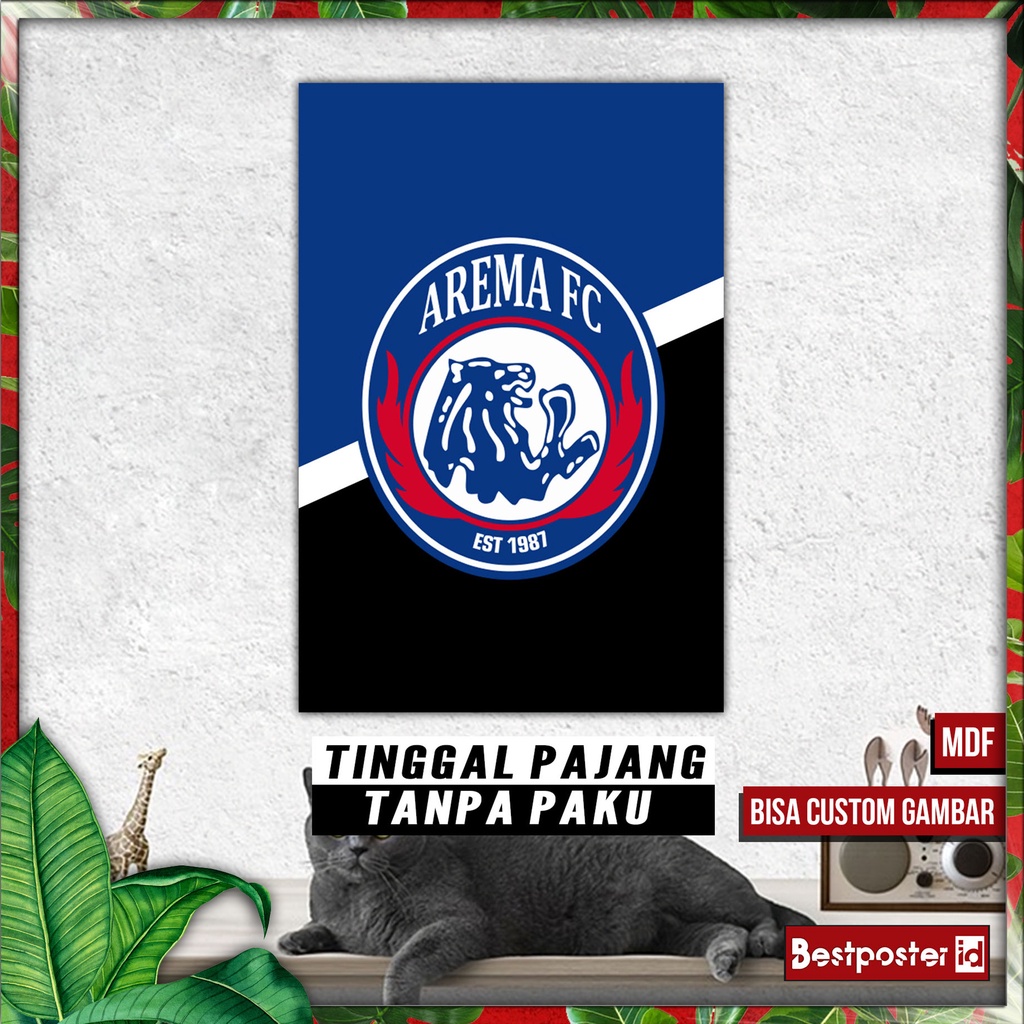 Jual Poster AREMA Frame Kayu BOLA MDF020308 | Shopee Indonesia