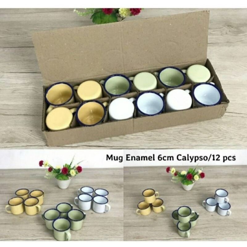 Jual MUG ENAMEL CALYPSO/LUSIN | Shopee Indonesia