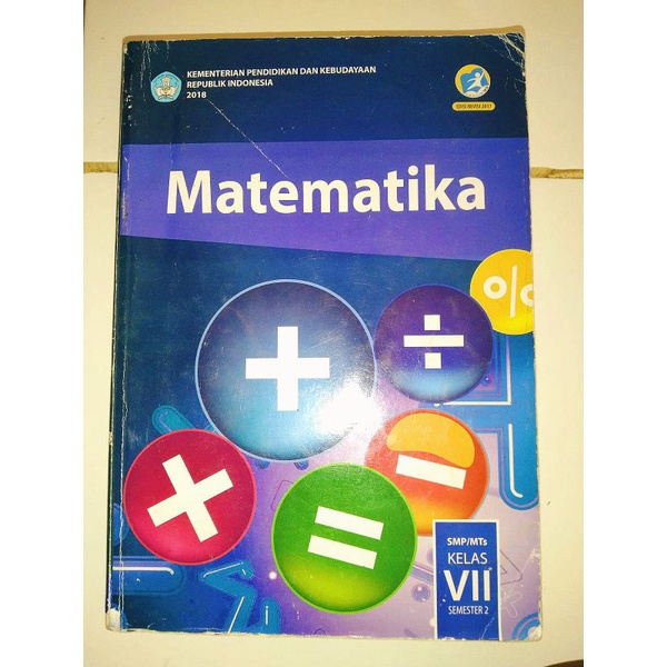 Jual BUKU MATEMATIKA KELAS VII/7 SEMESTER 2 SMP/MTS K13 REVISI 2017 MTK ...