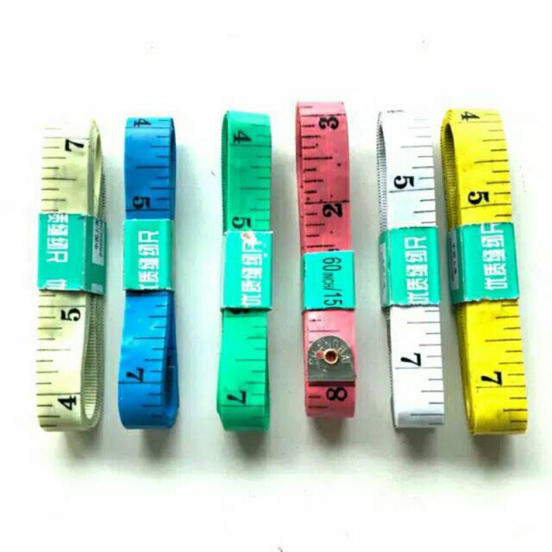 Jual Meteran Gulung Bulat Roll otomatis 150 cm / Meteran Jahit Baju ...