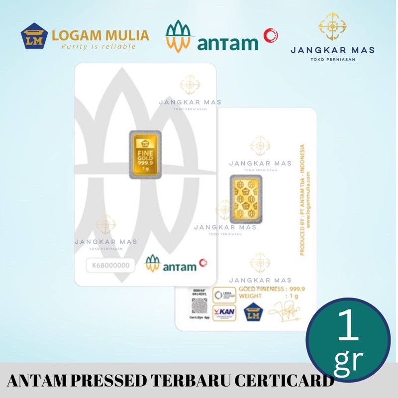 Jual Antam Logam Mulia 1 Gram Certicard Terbaru 1 Gr LM | Shopee Indonesia