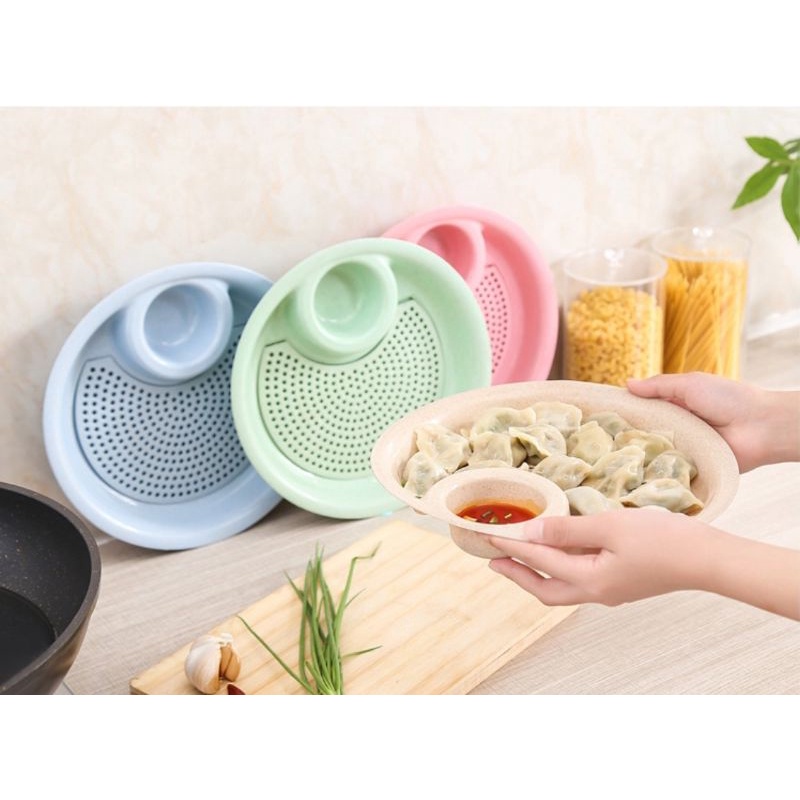 Jual piring plastik somay swekiau pangsit kuotie jaring bpa free ...