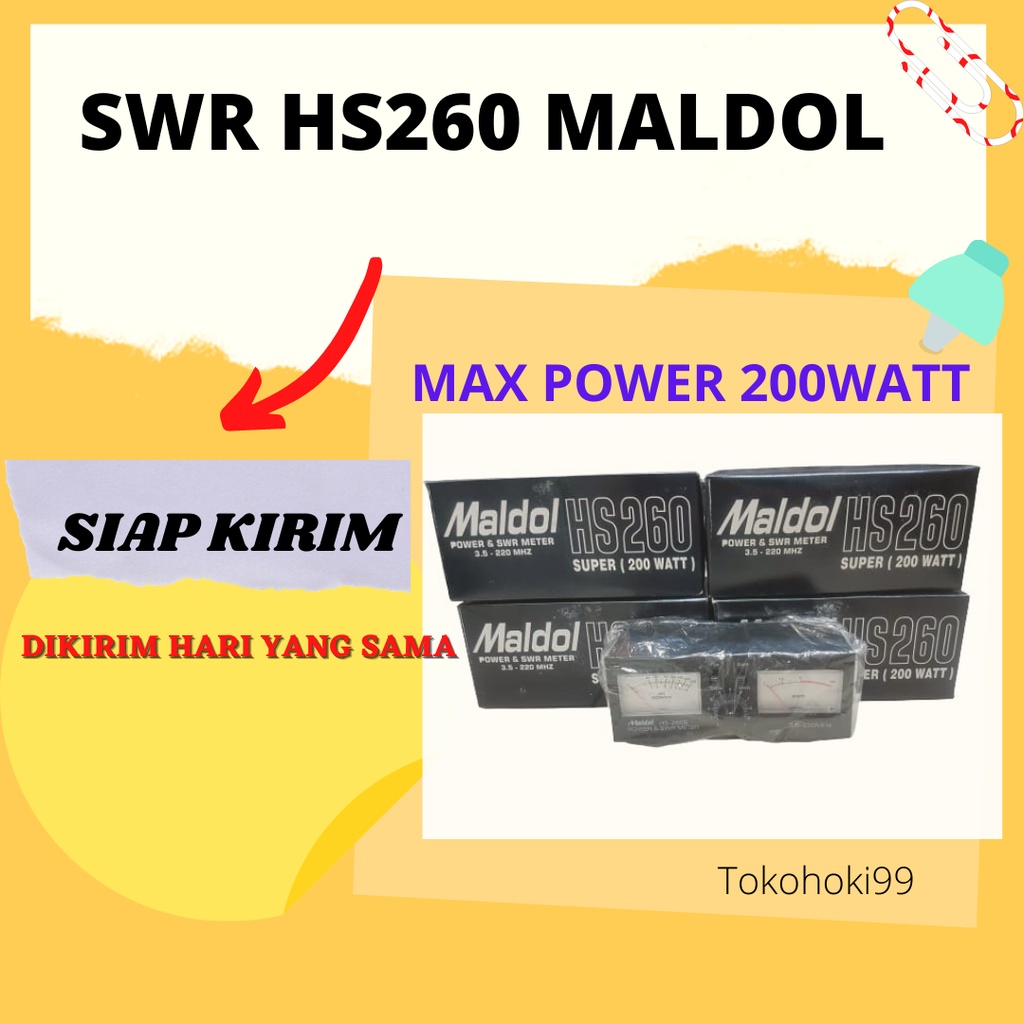 Jual POWER METER SWR MALDOL HS 260S BARU | Shopee Indonesia