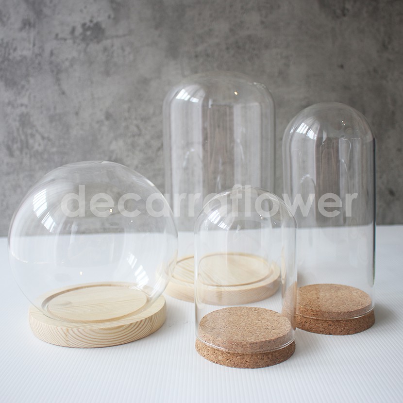 Jual Glass Dome / Dome Kaca / Vas Kaca / Flower Dome /Dome Bunga ...