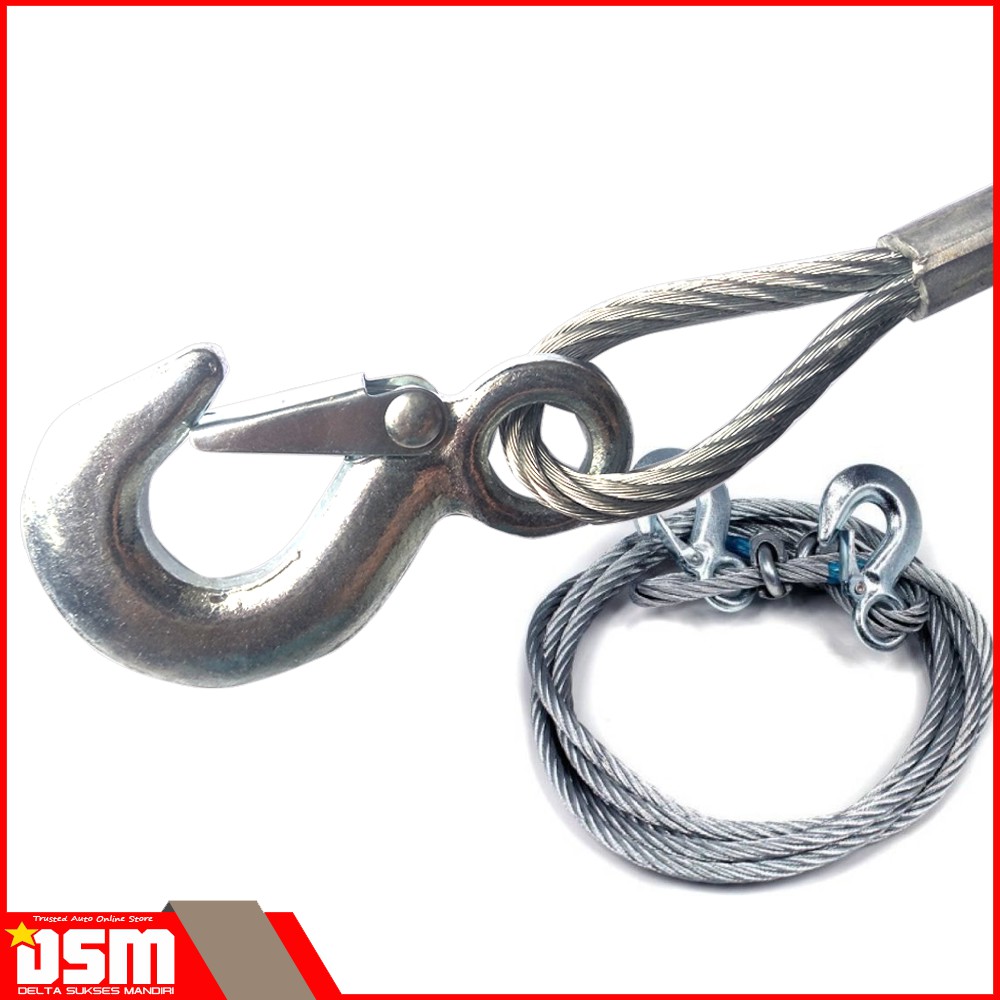 Jual Tali Derek Mobil Baja Diameter 8mm Panjang 4m Kapasitas 3 Ton ...