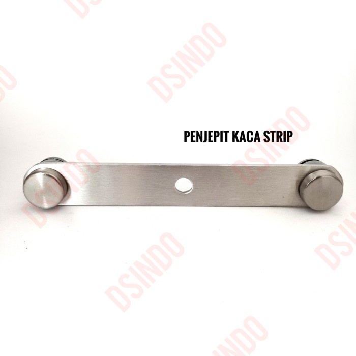 Jual Penjepit Kaca Strip Double (201)/Glass Clip Stainless Steel ...